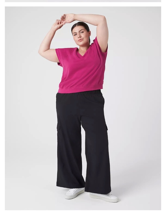 Livi Active | Pants & Jumpsuits | Livi Stretch Woven Wide Leg Cargo ...
